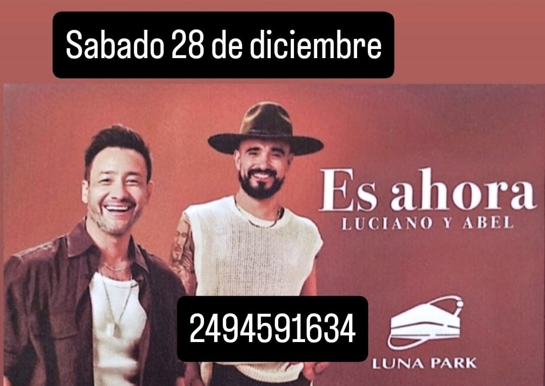 Qué tal una nueva fecha para ir al show de Abel y Luciano? FAB MAR ...